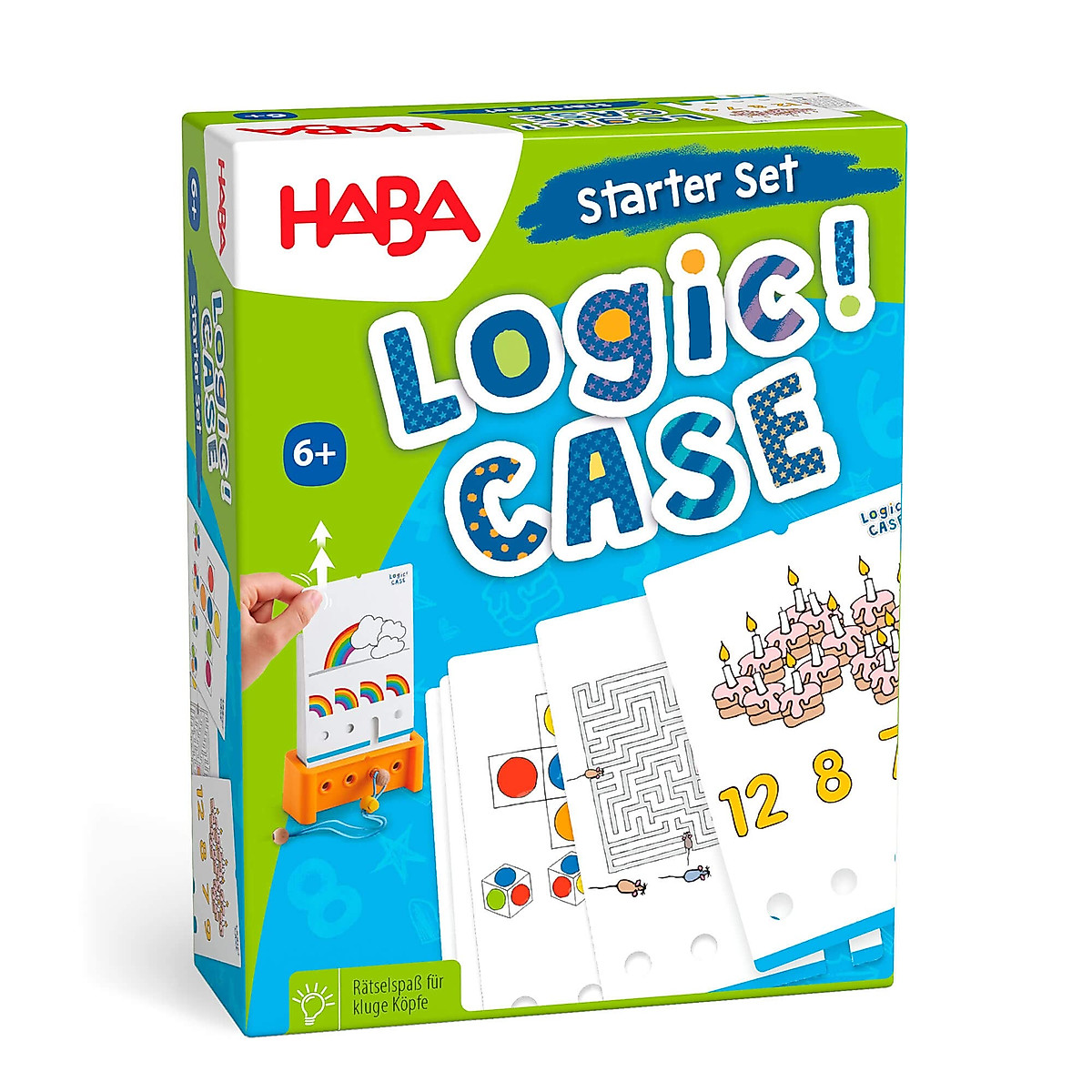 HABA Logic! CASE Starter Set - Brain Building Puzzles for Ages 6+