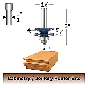 BOSCH 85626M 1-5/8 In. x 41/64 In. Carbide Tipped Ogee Stile Bit