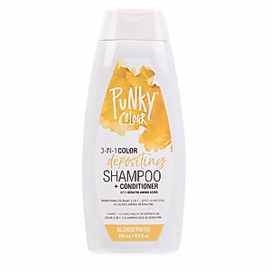 Punky Blondetastic 3-in-1 Color Depositing Shampoo & Conditioner with Shea Butter and Pro Vitamin B that helps Nourish and Strengthen Hair, 8.5 oz