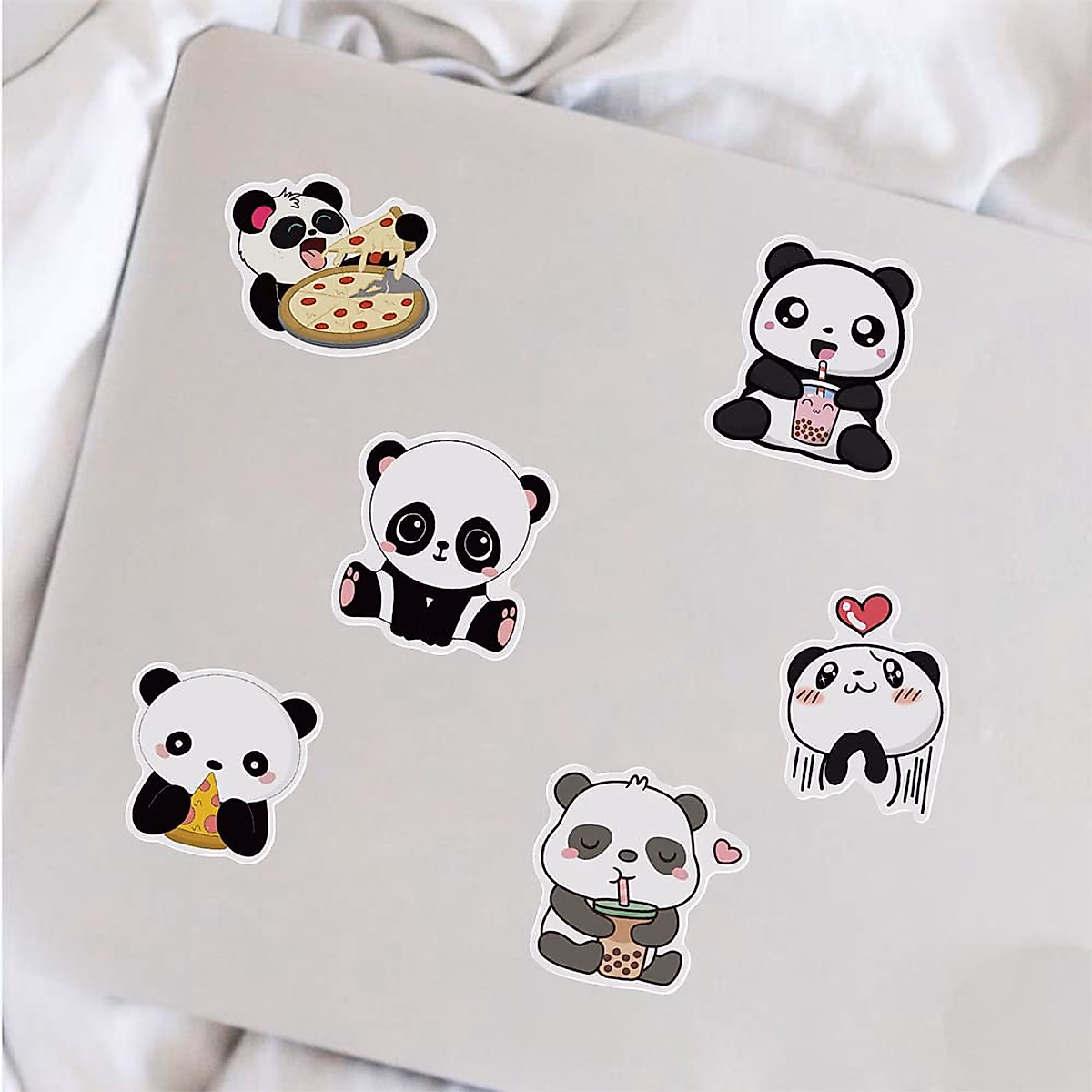 Panda Stickers |50 Pcs Panda Waterproof Vinyl Decals for Water Bottles Laptop Luggage Cup Computer Mobile Phone Skateboard Guitar Helmet Snowboard Décor