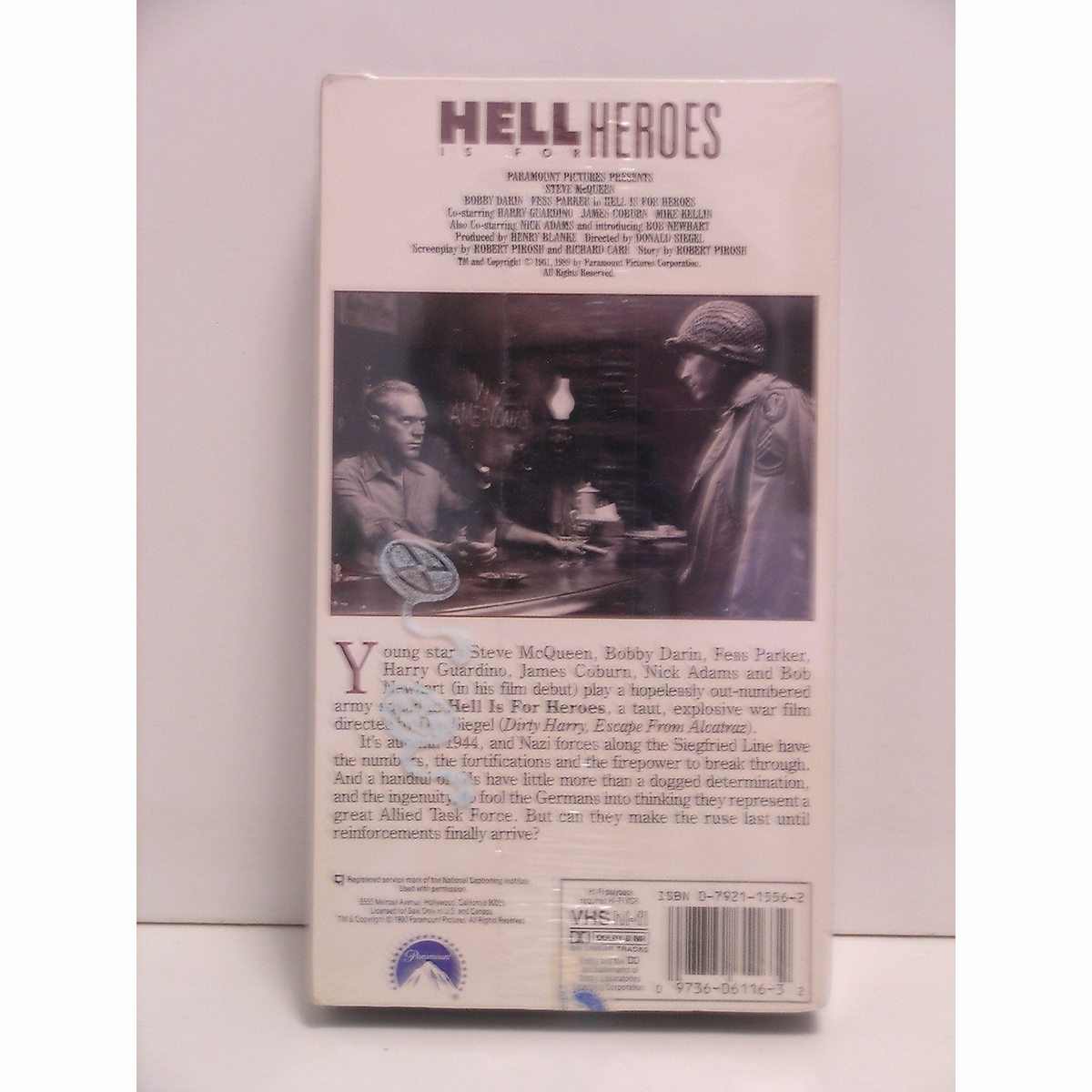Hell is for Heroes----Steve McQueen----VHS Video Tape