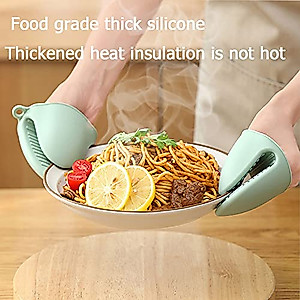 Mini Oven Gloves Silicone,Silicone Oven Mitts Heat Resistant,Cooking Pinch Mitts Potholder for Kitchen Cooking & Baking