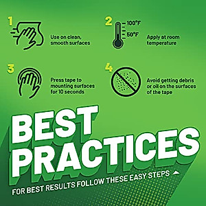 Krazy Tape Double Sided Tape for Crafts, Scrapbooking Squares, Thin Adhesive Two Sided Mounting Tape, 1" x 1" Clear Film Squares (Pack of 48 Pre-Cut Pieces)