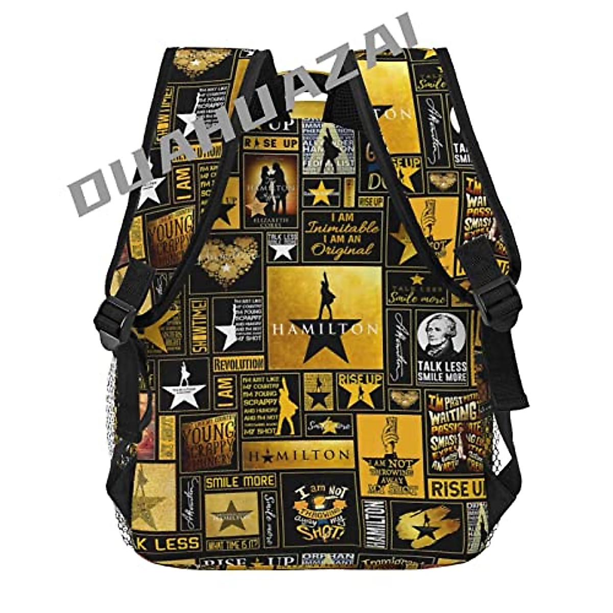 DUAHUAZAI Kid'S Backpack Hamilton-Drama School Bag For Teens Boys Women Laptop Daypack Traveling Lightweight Book Bags
