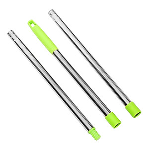 Beavorty 3 Sets Mop Stick Pole Broom Replace Handle Mop Handles for Floor Cleaning German Thread Mop Handle Commercial Palo Metal Broom Rods Mop Handle Replacements Broom Handle Plastic