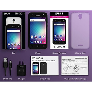 BLU Studio J1 S050Q Unlocked GSM Dual-SIM Phone - White