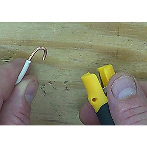 IDEAL Electrical 45-025 Lil’ Ripper Stripper – Wire Stripper w/ Slitting Blade, V-Notch, Flat Blade Clip