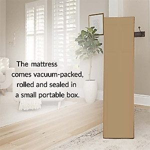 Allora 8" Narrow Twin Memory Foam Narrow Twin Mattress with Individually Encased Coils in White