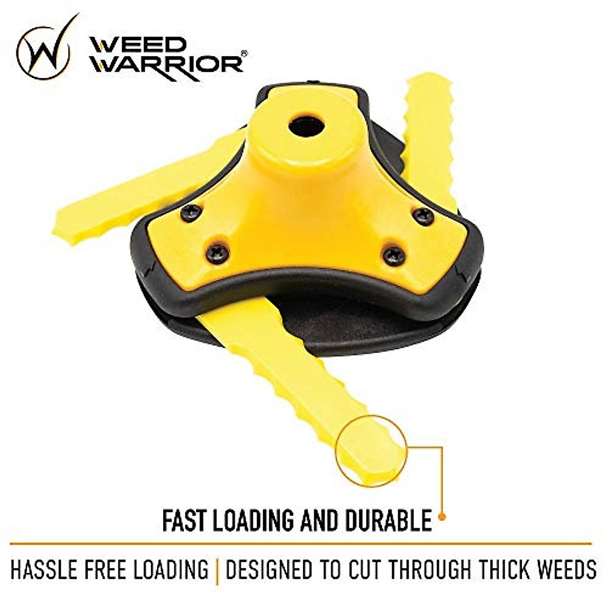 Weed Warrior Push-N-Load 3-Blade Trimmer Head Accessory, Universal Fit
