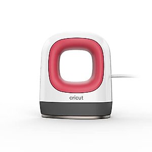 Cricut EasyPress Mini Heat Press for Pressing Small Objects like Shoes, Stuffed Animals, Hats & More, 3 Heat Settings & Precision Tip, Ceramic-Coated Heat Plate, Compact & Lightweight, Raspberry
