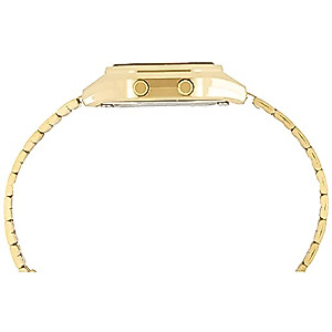 Casio Ladies Mid-Size Gold Tone Digital Retro Watch LA-680WGA-9DF