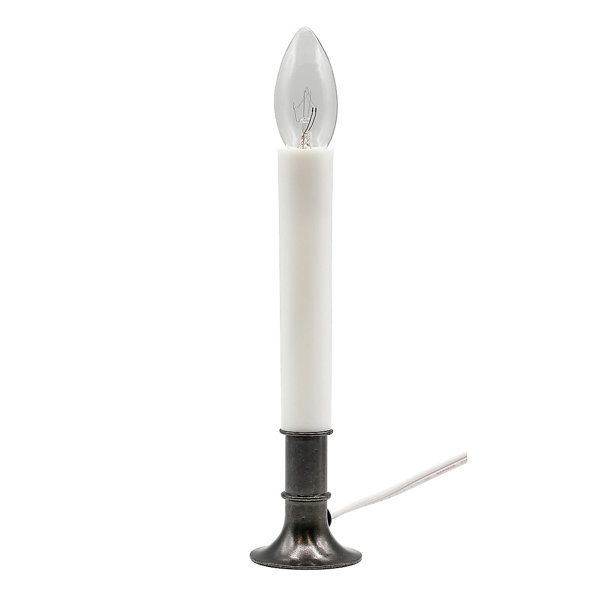 Creative Hobbies® Replacement Light Bulbs for Electric Candle Lamps, Flame Tip Bulbs for Window Candles, Chandeliers - 7 Watt - 120 Volt - E12 Candelabra- Pack of 12