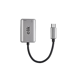 Type-C to HI-RES 3.5MM Audio with PD Charging Adapter (Gray), DAC Supports 44.1/48/96/192kHz/384kHz Sample Rate, 16/24/32-bit,Support PD Charging with Power up to 60W (20V/3A)