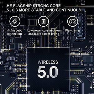 True Bone Conduction Concept Bluetooth Headset - Does Not Enter The Ear - Lightweight Body Design - Waterproof - for Sports Running Workout (Black)