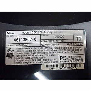 NEC DSX 80 160 1090020 DX7NA-22BTXH 22B 22 Button Digital Display Telephone #C (Renewed)