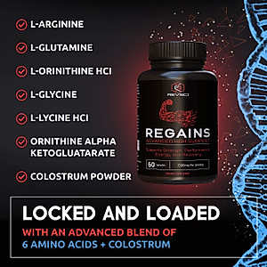 HGH Supplements for Men & Women - Regains Natural Anabolic Muscle Growth Building & Human Growth Hormone for Men, Muscle Builder for Men, Muscle Recovery Post Workout Supplement, 100 Protein Pills