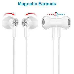 TITACUTE USB C Headphones for Galaxy S20 FE S23 Ultra Noise Cancelling Type C Earphone Magnetic Wired in Ear Headphone with Mic Stereo Earbuds for Samsung S21 S22 A53 Z Flip Pixel 6 7 6a OnePlus 11