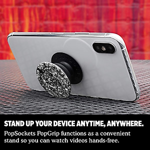 ​​​​PopSockets: Phone Grip with Expanding Kickstand, Pop Socket for Phone - Silver Foil Confetti