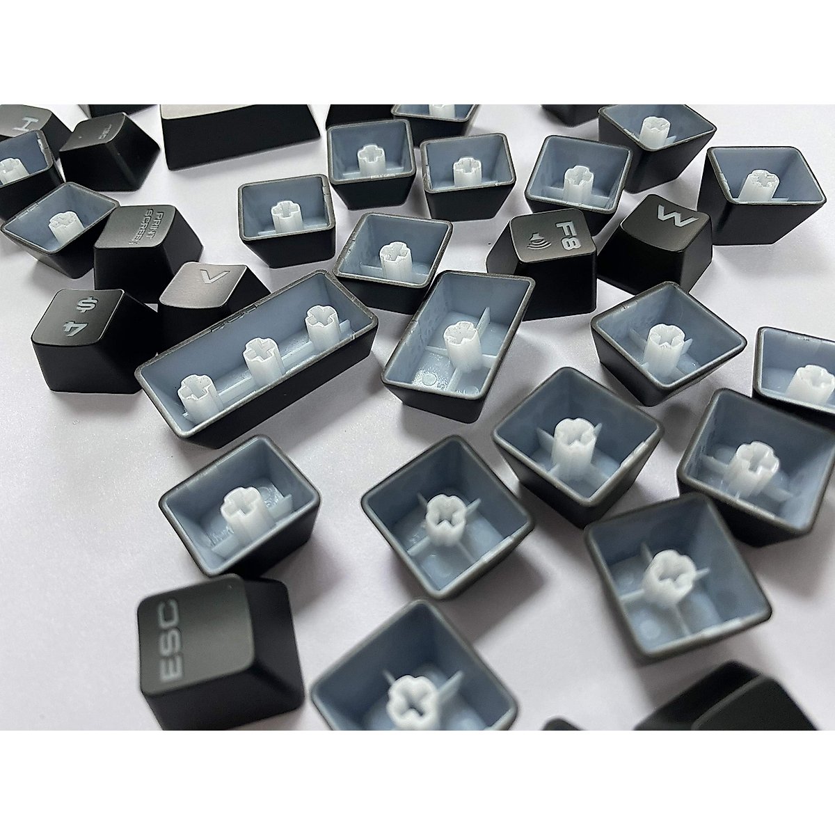 Suitable for Corsair Strafe RGB mk.2 K70 K68 K63 K65 K95 K90 Keyboard keycap, 104 Keys. Spare keycaps for Mechanical Gaming Keyboard
