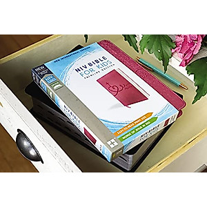 NIV, Bible for Kids, Leathersoft, Pink, Red Letter, Comfort Print: Thinline Edition
