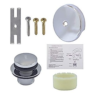Gold-Hao-the-bathroom Tip-Toe Bath Drain Trim Kit (Chrome)