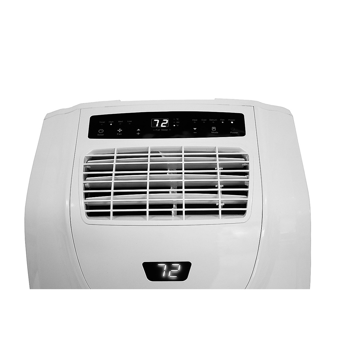 AireMax Portable Air Conditioner and Heater with Remote Control | For Rooms up to 500 Sq.Ft. | 24H Timer | Auto Restart | Wheels | LED Display | 4 Modes | White | APE514H