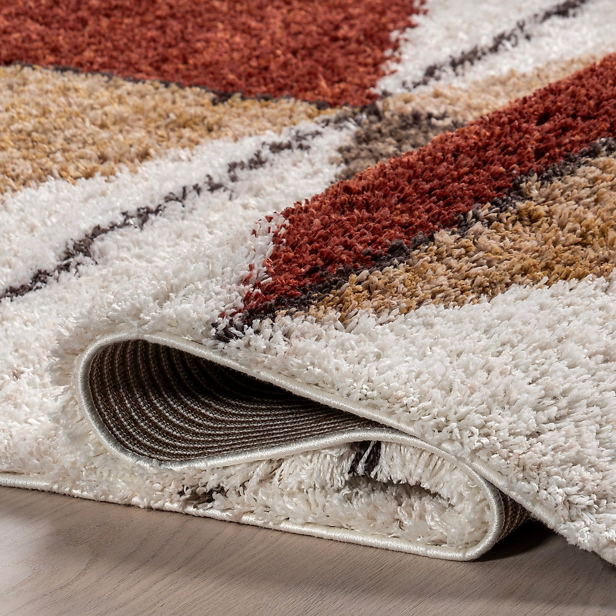 nuLOOM Kali Shaggy Diamond Tassel Clearance Area Rug, 5x8, Multi