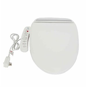 LIYUANJUN Heated Toilet Seat, 110V Electric Bidet with Water Inlet Tube Control Panel for Home Bathroom 0.55L/18.6oz Tank Capacity IPX4 Waterproof 4.92FT Long Power Cord