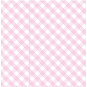 Applesauce Scented Drawer Liner with Baby Powder Scent, Pink Gigham