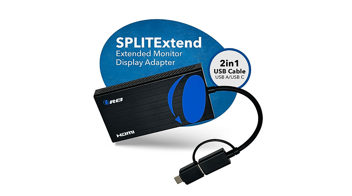 OREI SplitExtend HDMI Splitter for Dual Monitors - 4K Display