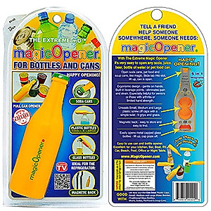 Open Soda & Water Plastic Caps EZ | Bottle Opener | Soup Pull Tab | Arthritis Helpers | Elderly | mO EXTREME | Fridge Magnetic | Ergonomic | Weak Hands Help | Bottle Opener Gift | Magnets-Twist off ez