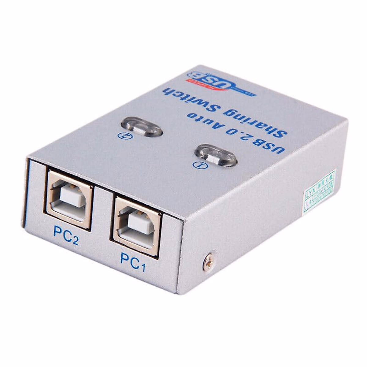 Premium USB2.0 True Automatic Sharing Switch - 2 Computers shares 1 USB device such as a priter, scanner, USB Hard drives,...