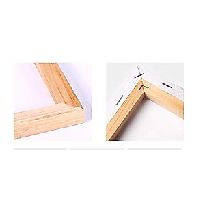 Paint by Numbers Adult Kit with Frame, DIY Oil Painting Kit for Kids Beginner 16x20 inches, Vincent Van Gogh Series, The Church in Auvers 1252