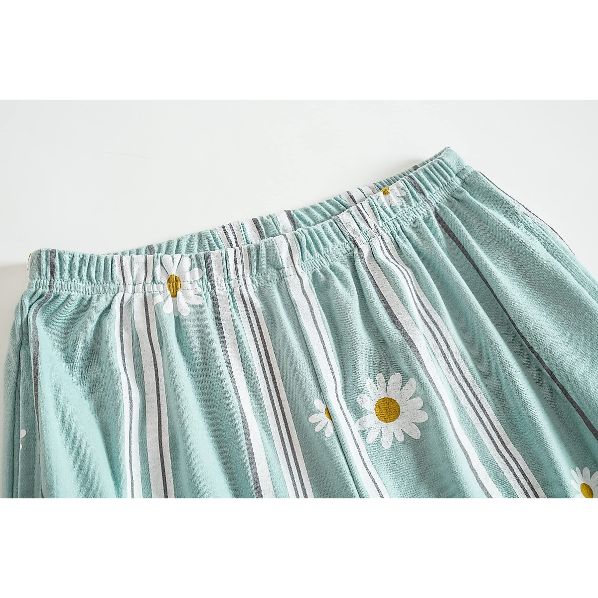 Vopmocld Big Girls Winer Long Sleeve Pajama Sets 2PCS Floral Sleepwear Daisy Flowers Patterns Jammies, Daisy, 14