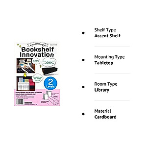 Kobe Cardboard Co., Ltd Bookshelf Innovation Made in Japan, Manga organizing kit (2Levels, Black)