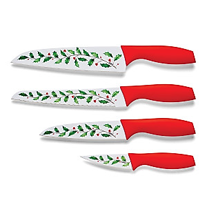 LENOX 895034 Holiday Printed Knives, Set of 4