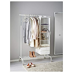 IKEA Rigga Clothes Rack, White