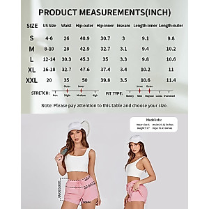 Mancreda Women's Running Shorts with Liner 3 Zipper Pockets Elastic Workout Athletic Gym Yoga Shorts(NA,M) Navy