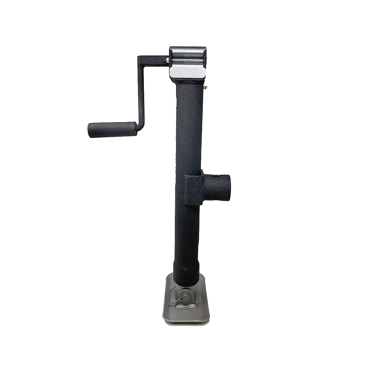 Trailer Valet TVJX5-S Swivel Jack Pipe Mount with 5K Lifting Capacity– Drill-Powered Option, Includes Free TVDA Drill Attachment, Patented 3:4 Gear Ratio, Marine-Grade Material, Rust-Resistant Coating