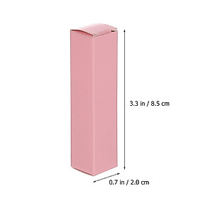 ARTIBETTER 50Pcs Empty Lip Gloss Box Paper Lipstick Perfume Packaging Boxes Containers Lipstick Packaging Paper Case for Lip Gloss Storage Pink
