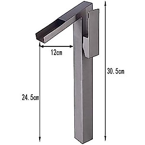 Kitchen & Bath Fixtures Taps Faucet,Brushed Basin Faucet Bathroom Waterfall Faucet Above Counter Basin Hot and Cold Faucet Copper Wash Basin Faucet