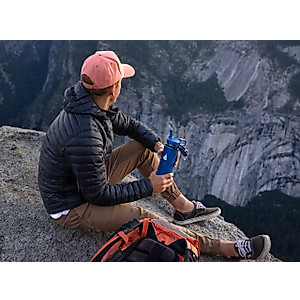 HYDRO CELL Stainless Steel Insulated Water Bottle with Straw - For Cold & Hot Drinks - Metal Vacuum Flask with Screw Cap and Modern Leakproof Sport Thermos for Kids & Adults (Navy 24oz)