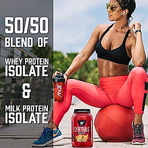 BSN SYNTHA-6 Isolate Protein Powder, Chocolate Protein Powder with Whey Protein Isolate, Milk Protein Isolate, Flavor: Chocolate Milkshake, 48 servings (packaging may vary)