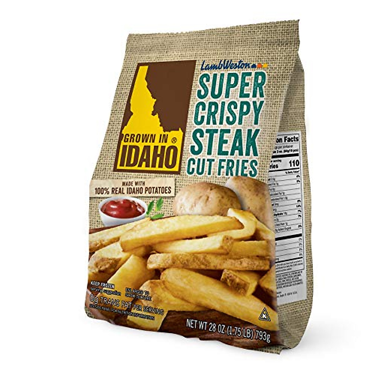 Grown in Idaho Super Crispy Steak Cut Fries, 28 oz (Frozen)