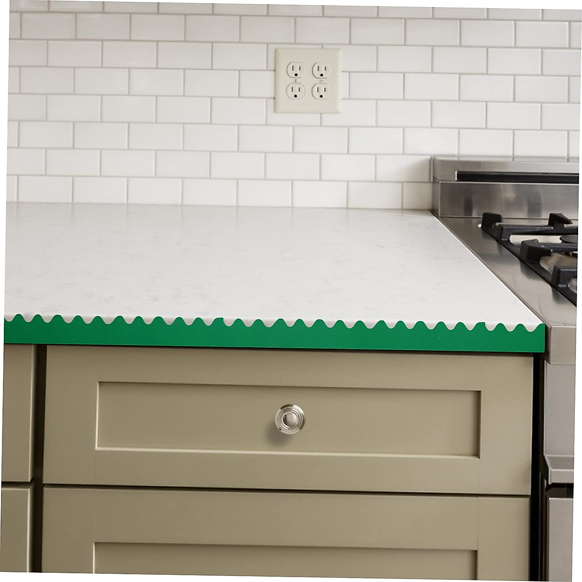 TEHAUX Blackboard Border Trim 5m Roll Whiteboard Trim Bulletin Board Borders Classroom Decoration Cut to Size Easy to Use