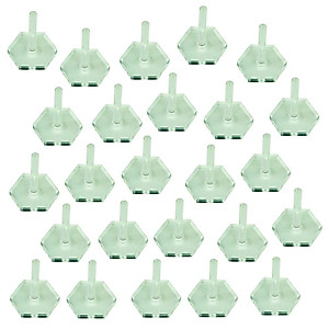 LITKO Acrylic Flight Stands | Hexagon | 3mm Clear Hexagonal Flight Base with Flight Peg (1-inch)
