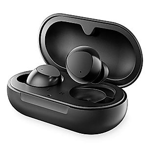 Hestom S10 Bluetooth 5.0 True Wireless Earbuds, IPX8 Waterproof 30H Cyclic Playtime HI-FI Stereo Headphones with Type c Charging Case, in-Ear Earphones Headset with mic for Sport