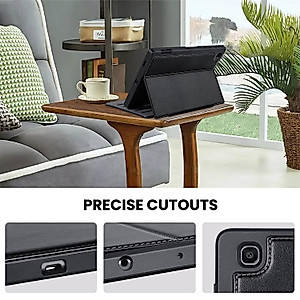 ZtotopCases for Samsung Galaxy Tab S6 Lite 10.4 Inch Tablet Case 2024/2022/2020 [5 Magnetic Stand Angles] with S Pen Holder,PU Leather, TPU+PC Back Cover, Model(SM-P620/P625/P610/P613/P615/619), Black