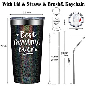 Fufendio Gifts for Grandma - Grandma Christmas Gifts - Great Grandma Gifts - Best Grandma Ever Gifts - Birthday Mothers Day Gifts for Grandma - Grandma Mug Tumbler 20oz