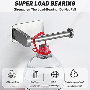 Toilet Paper Holder Stand Wall Mounted - MDHAND Self Adhesive Toilet Paper Holder, 304 Stainless Steel Toilet Paper Roll Holder for Bathroom Kitchen Washroom